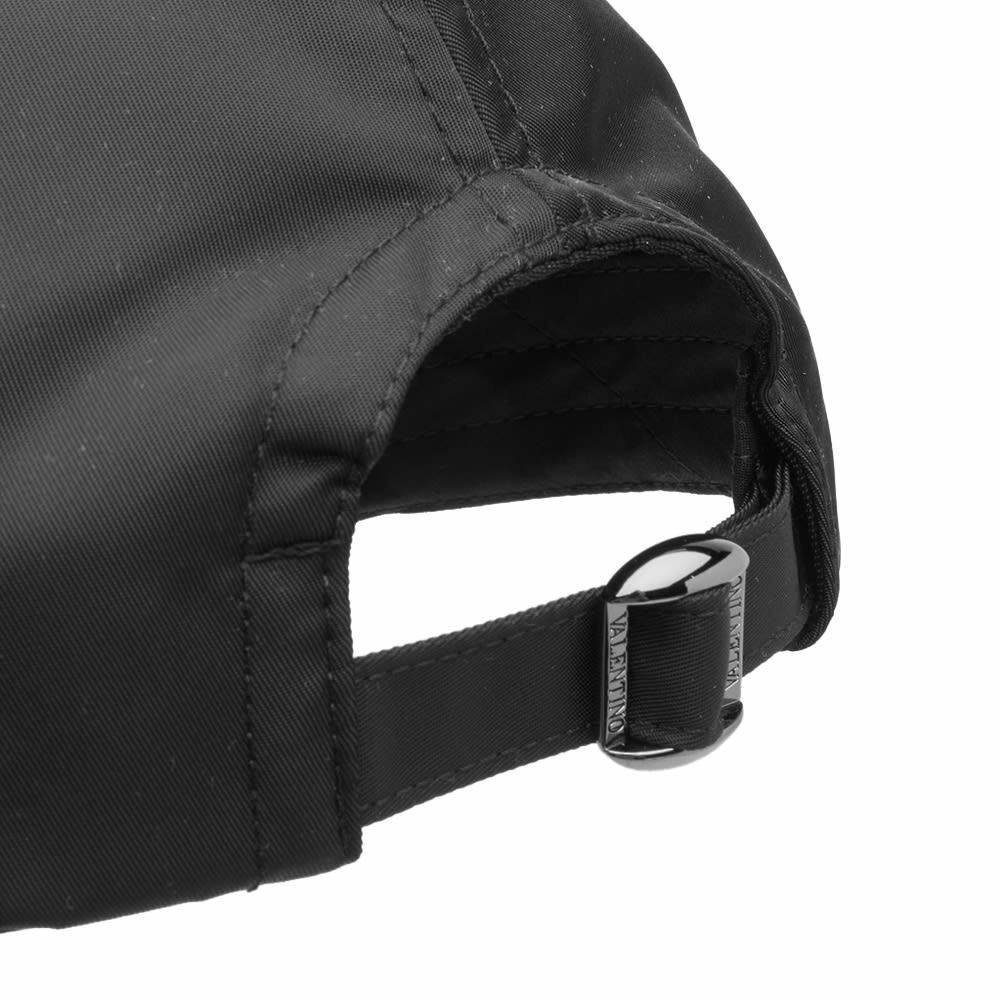 Valentino Men's VLTN Nylon Baseball Cap in Black/White Valentino