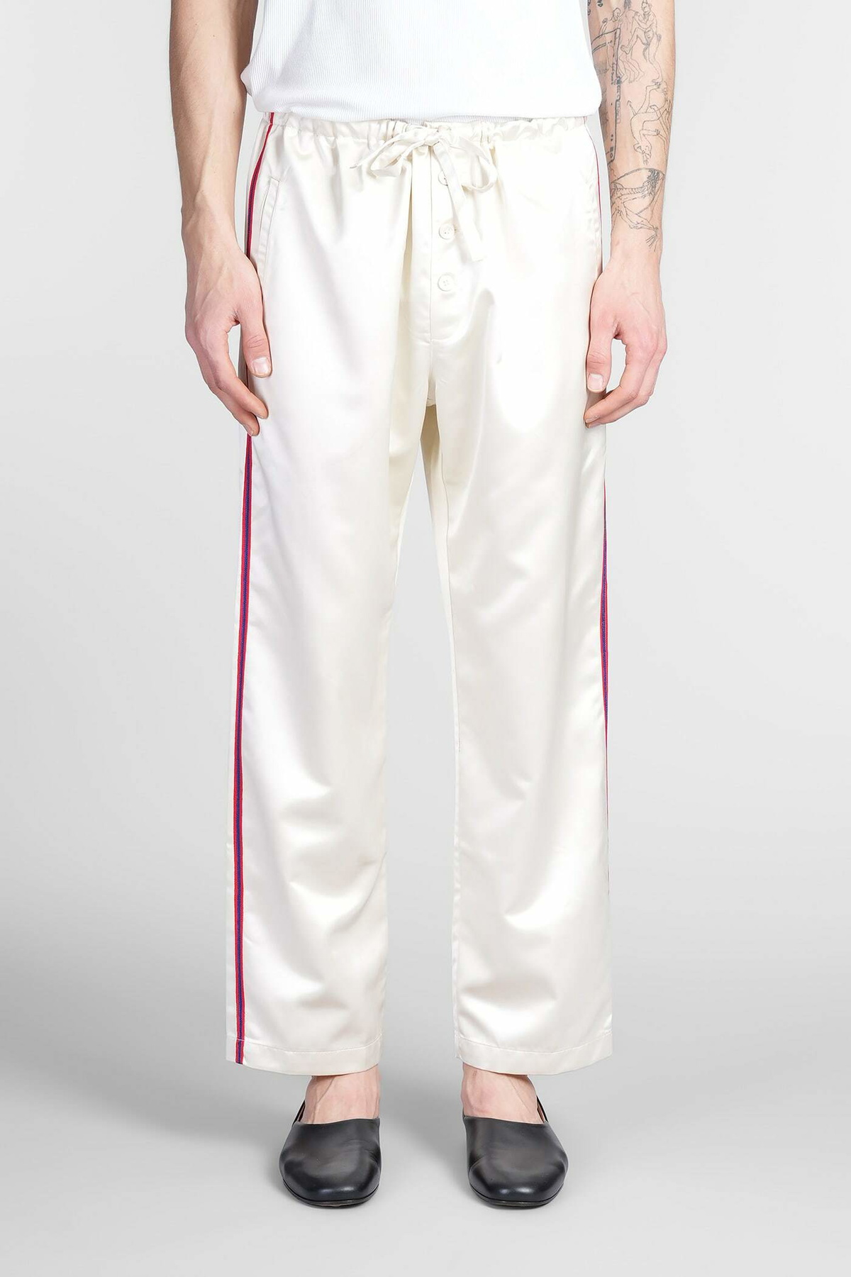 Bode Pants In Beige Polyester Bode