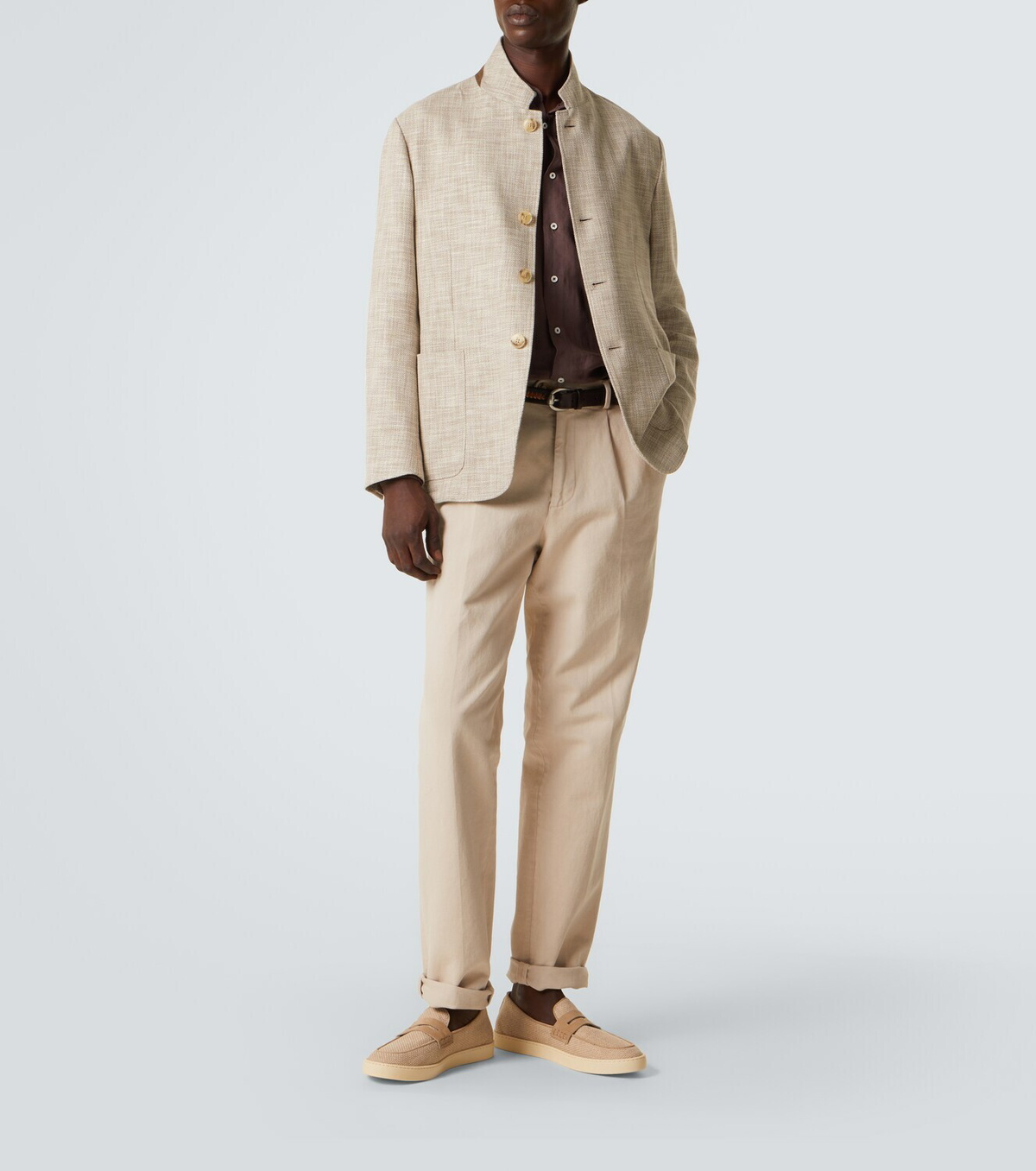 Canali Cotton, wool, and silk blazer Canali