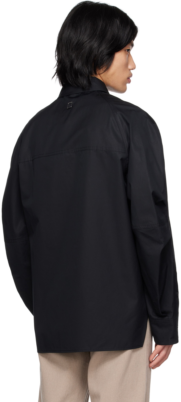 Wooyoungmi Black Slit Shirt Wooyoungmi