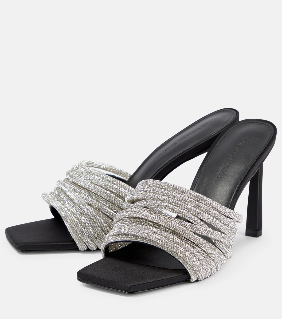 Simkhai - Lena crystal-embellished high sandals Simkhai