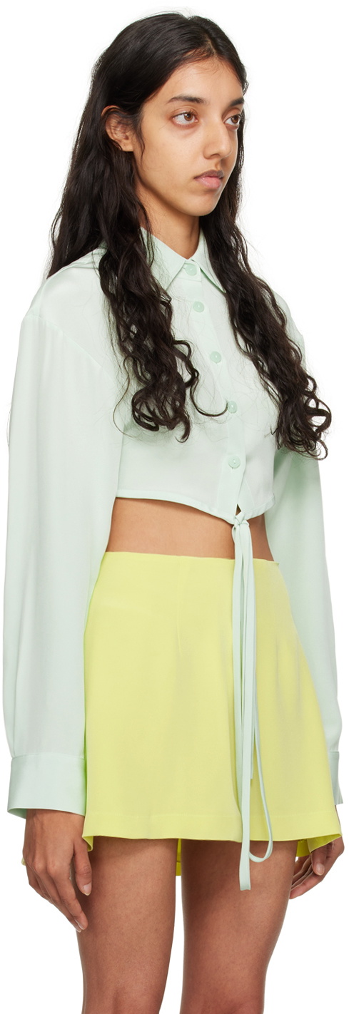 Christopher Esber Blue Cropped Shirt Christopher Esber