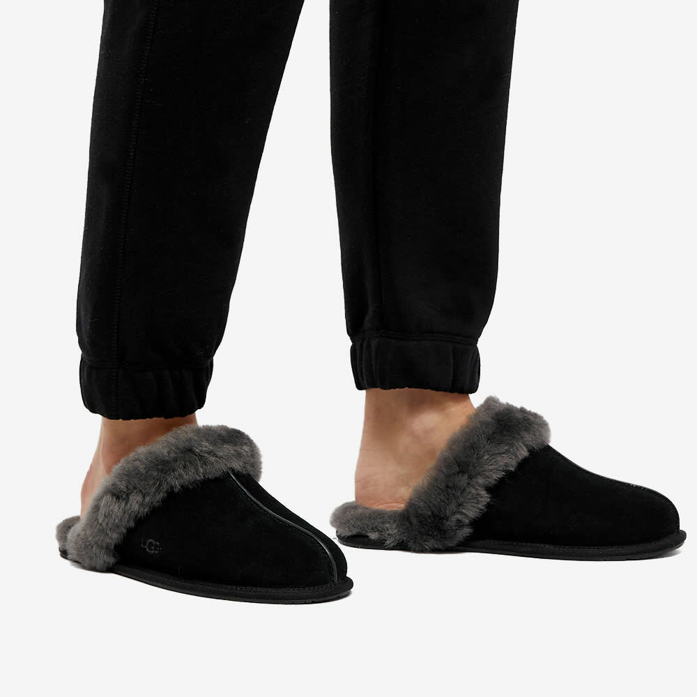 UGG Women's Scuffette II Classic Slipper in Black/Grey Ugg