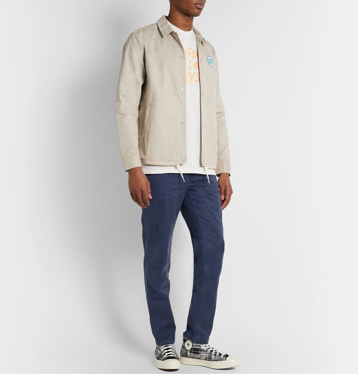 Outerknown - Logo-Appliquéd Organic Cotton-Twill Jacket - Neutrals ...