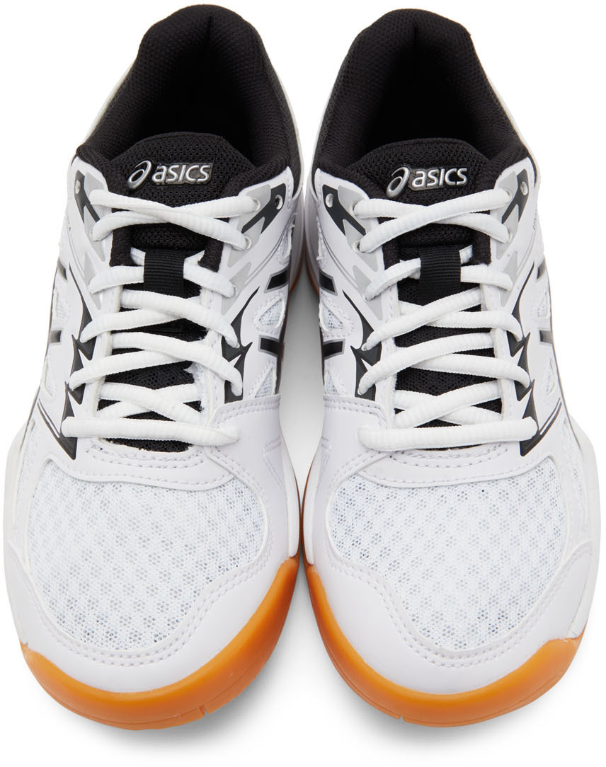 Asics White & Black Upcourt 4 Sneakers ASICS