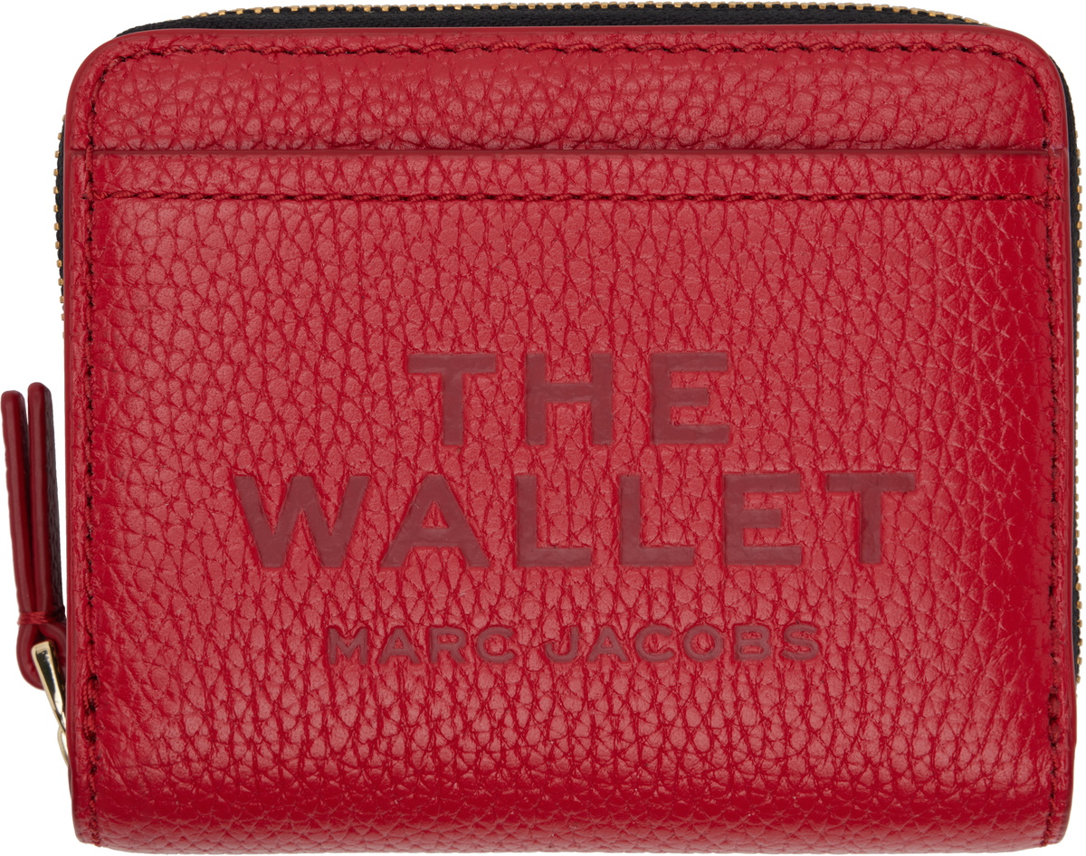 Marc Jacobs Red 'The Leather Mini Compact' Wallet Marc Jacobs