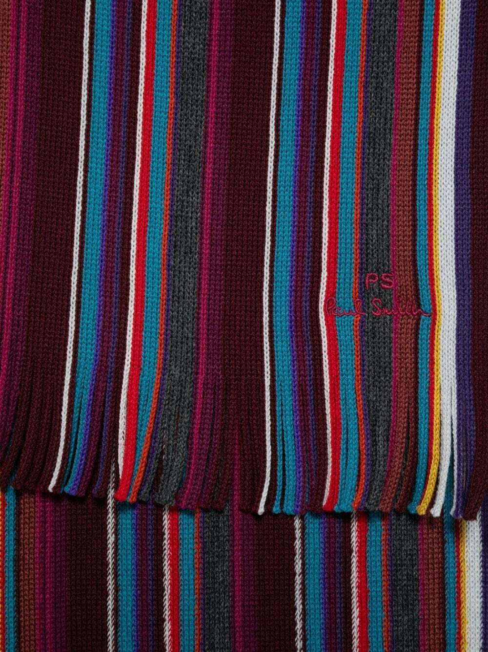 PS PAUL SMITH - Multicolor Stripe Wool Scarf PS by Paul Smith