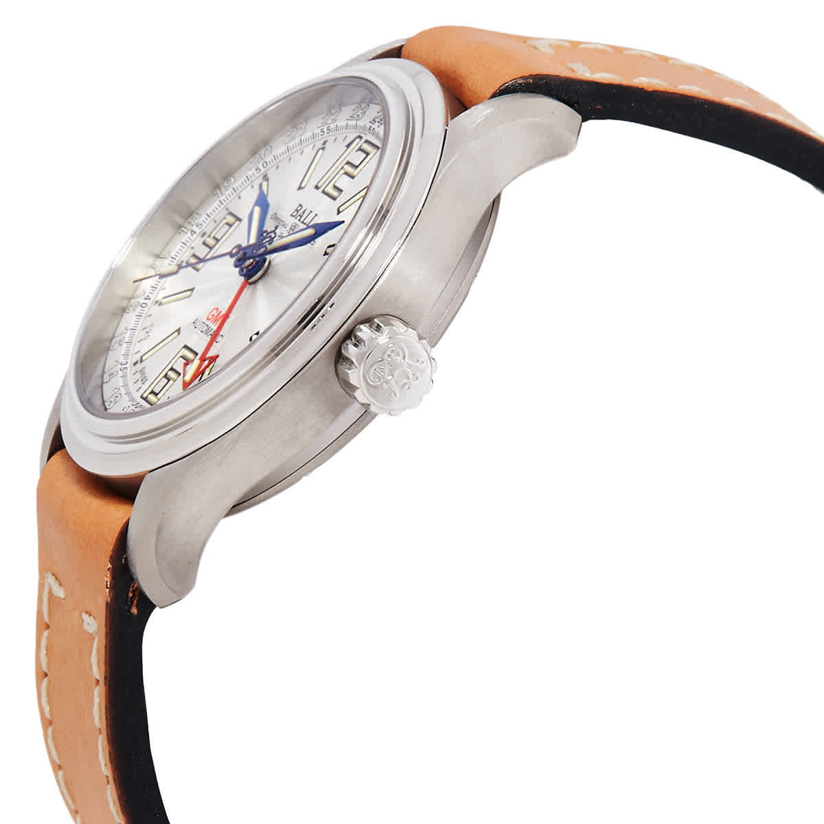 Ball Trainmaster GMT Automatic White Dial Mens Watch GM1038D-L10J-WH Ball