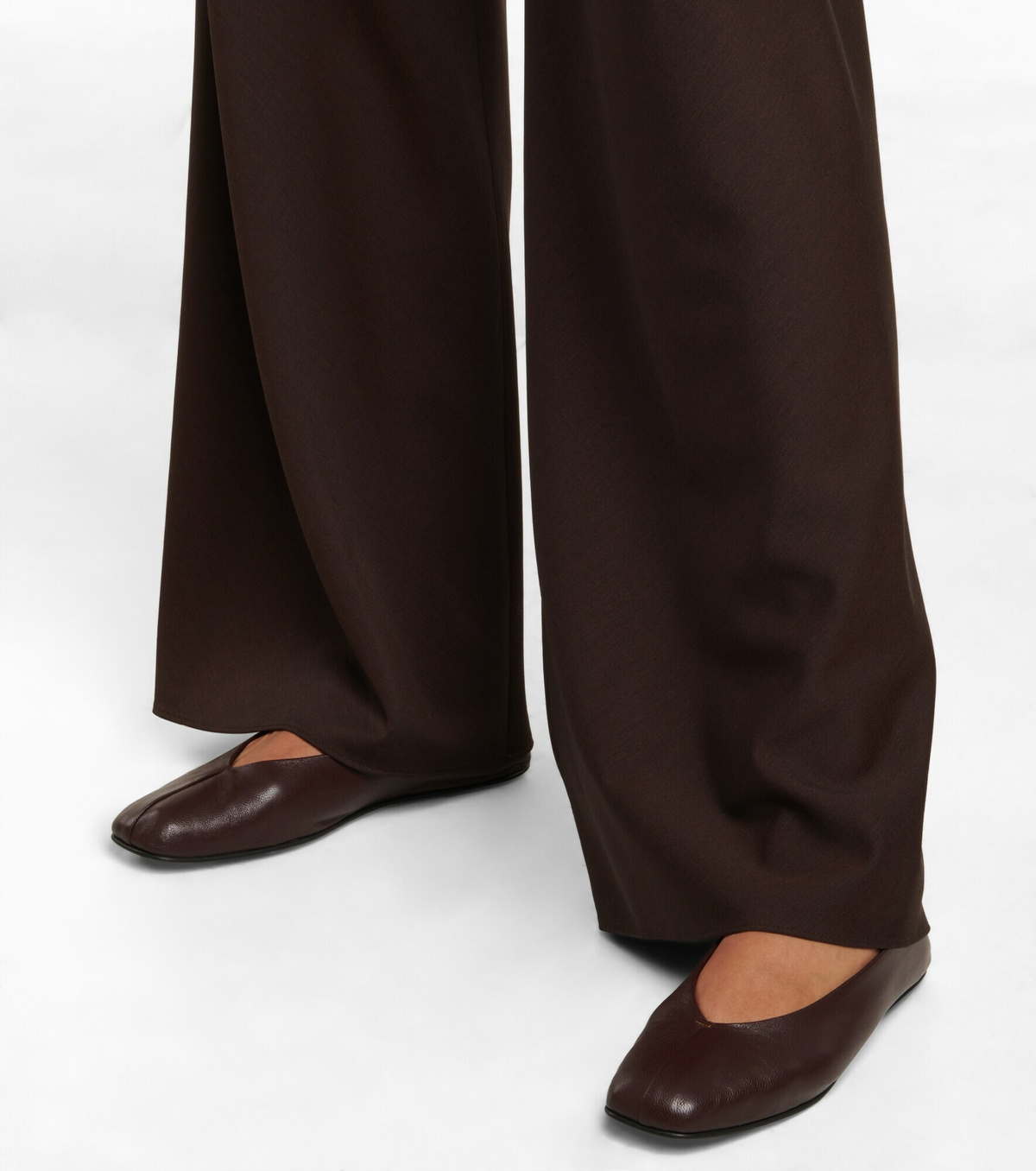 The Row - Eva leather ballet flats The Row