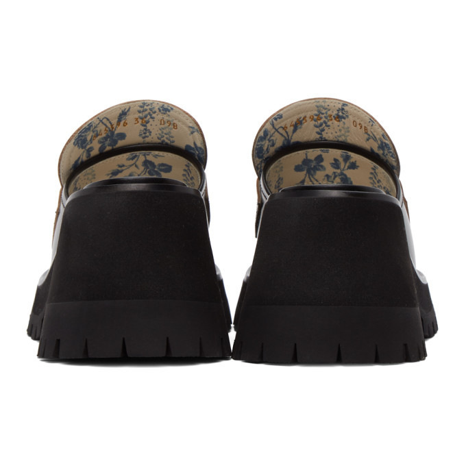 Gucci Black Horsebit Platform Mules Gucci
