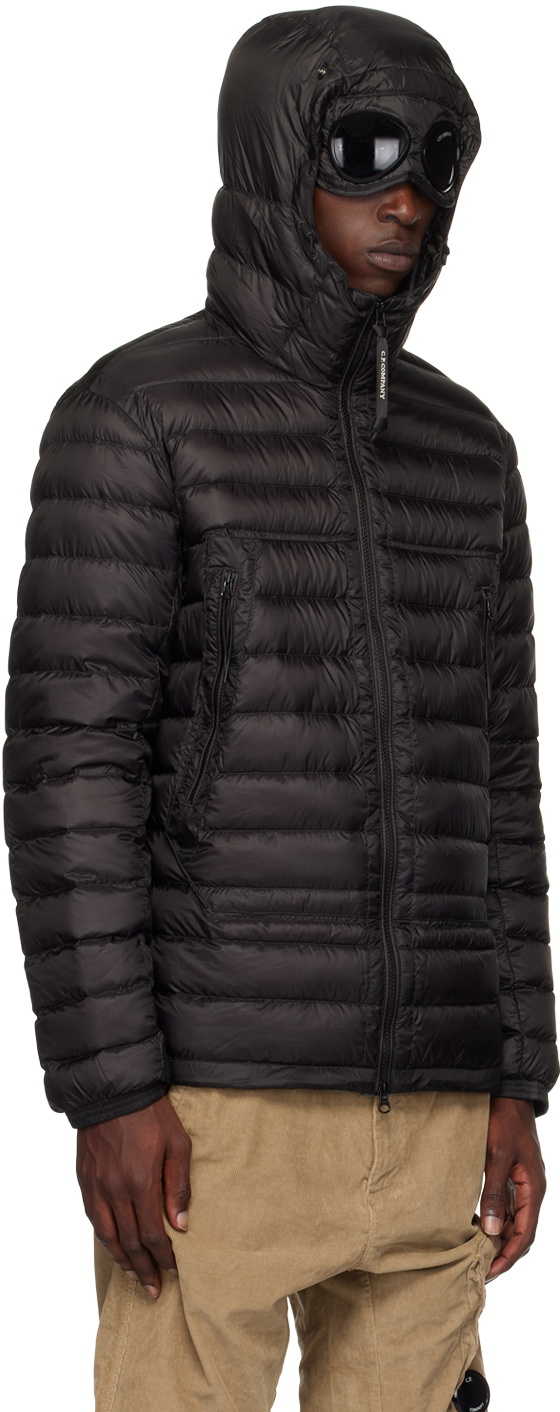 C.P. Company Black D.D. Shell Goggle Down Jacket C.P. Company