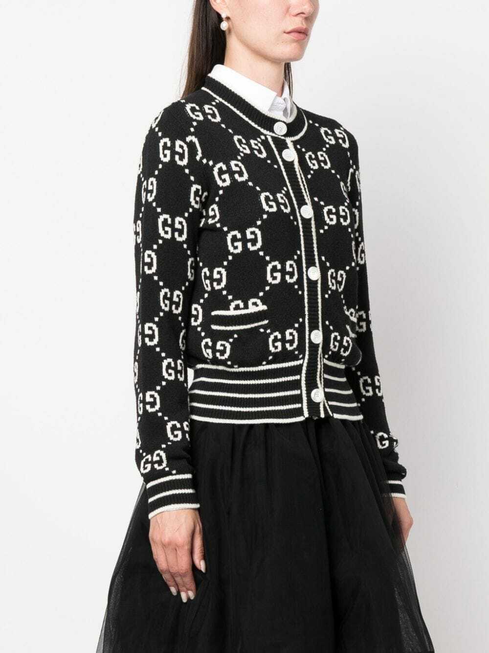 GUCCI - Gg Supreme Cotton Cardigan Gucci