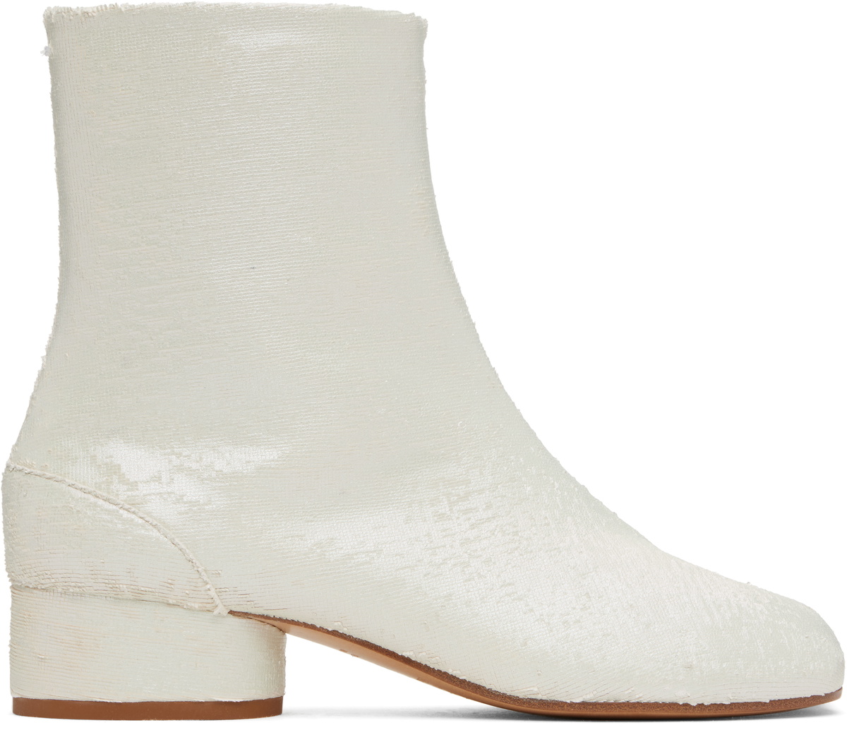 Maison Margiela White Tabi Ankle Boots Maison Margiela