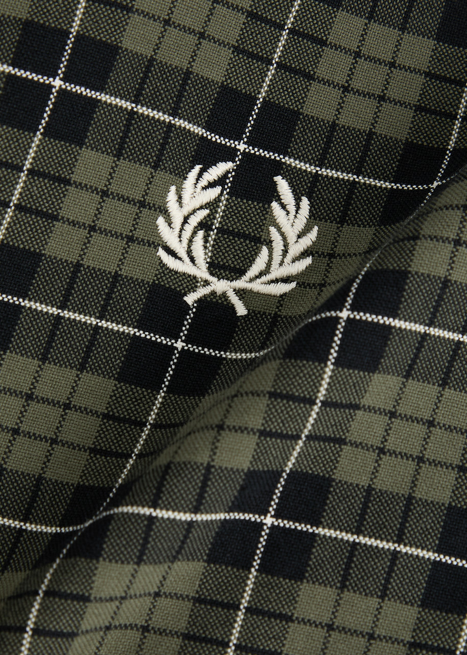 Fred Perry Checked Logo Cotton Shirt Multicoloured 1 Fred Perry