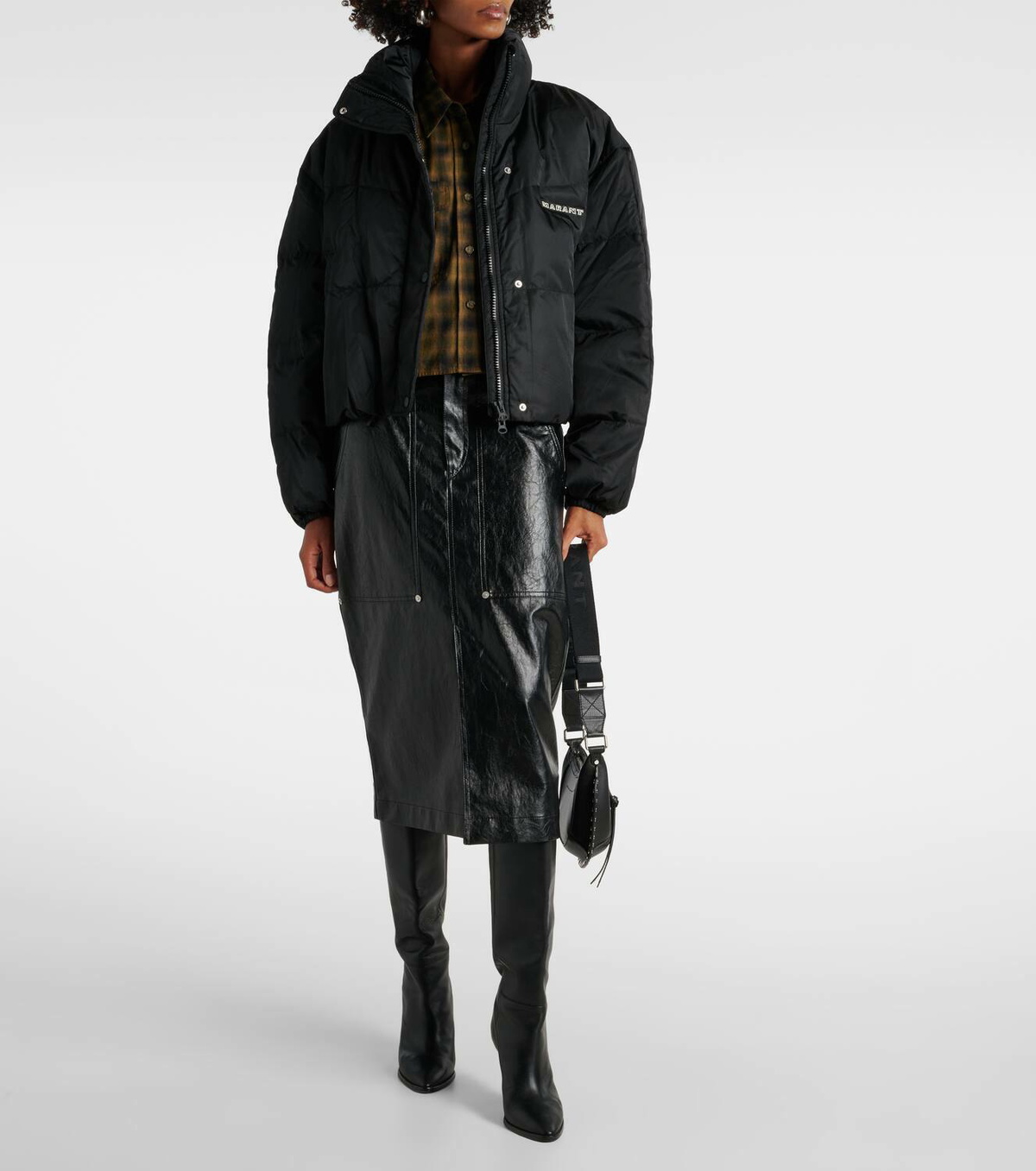 Marant Etoile Telia satin puffer jacket Isabel Marant Etoile