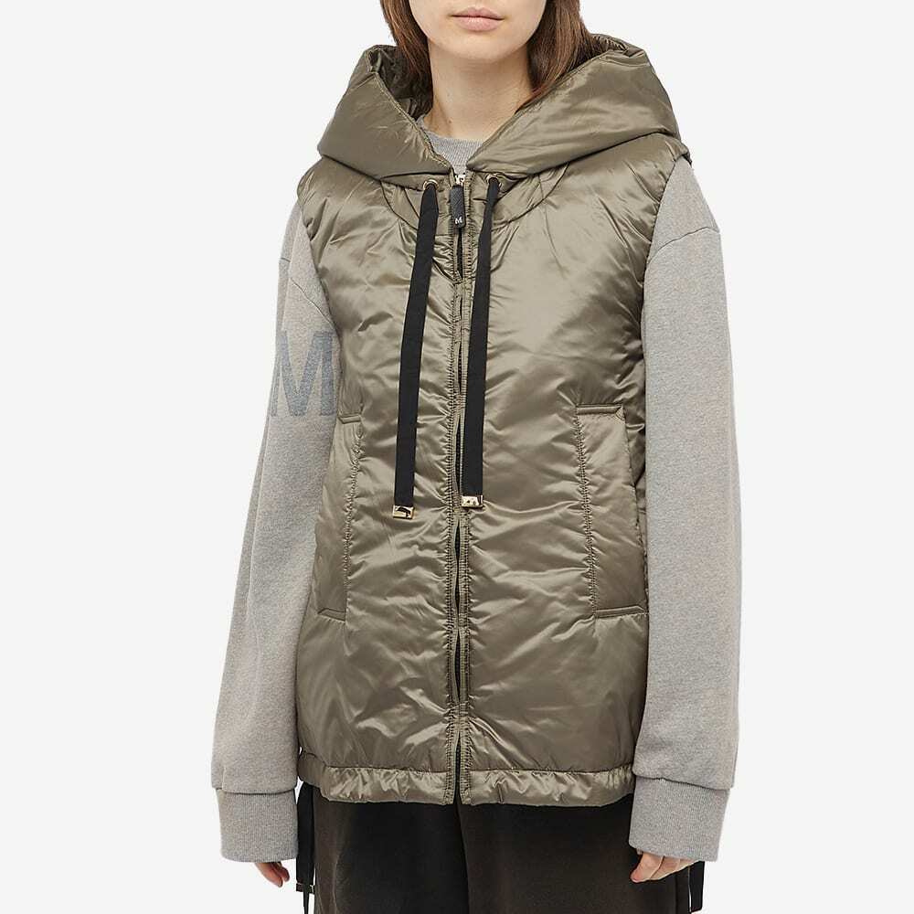 Max Mara Women's Greengo Sleeveless Puffer Jacket in Sage Green Max Mara