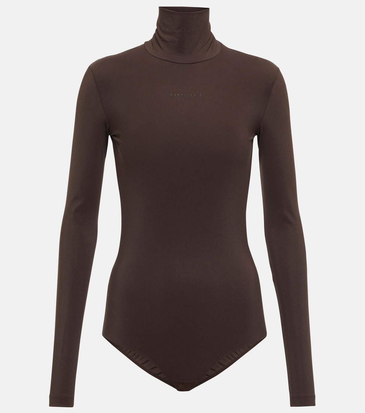 MM6 Maison Margiela - High-neck jersey-blend bodysuit MM6 Maison Margiela